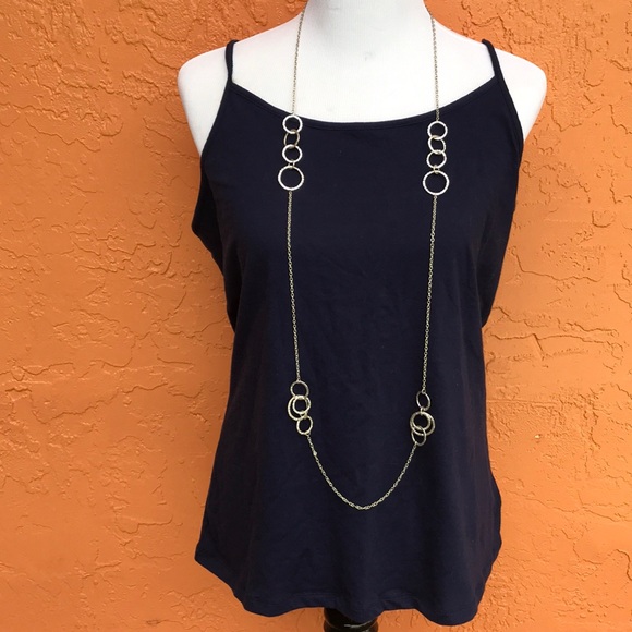 Jewelry | Very Long Silver Chain Loops Necklace | Poshmark